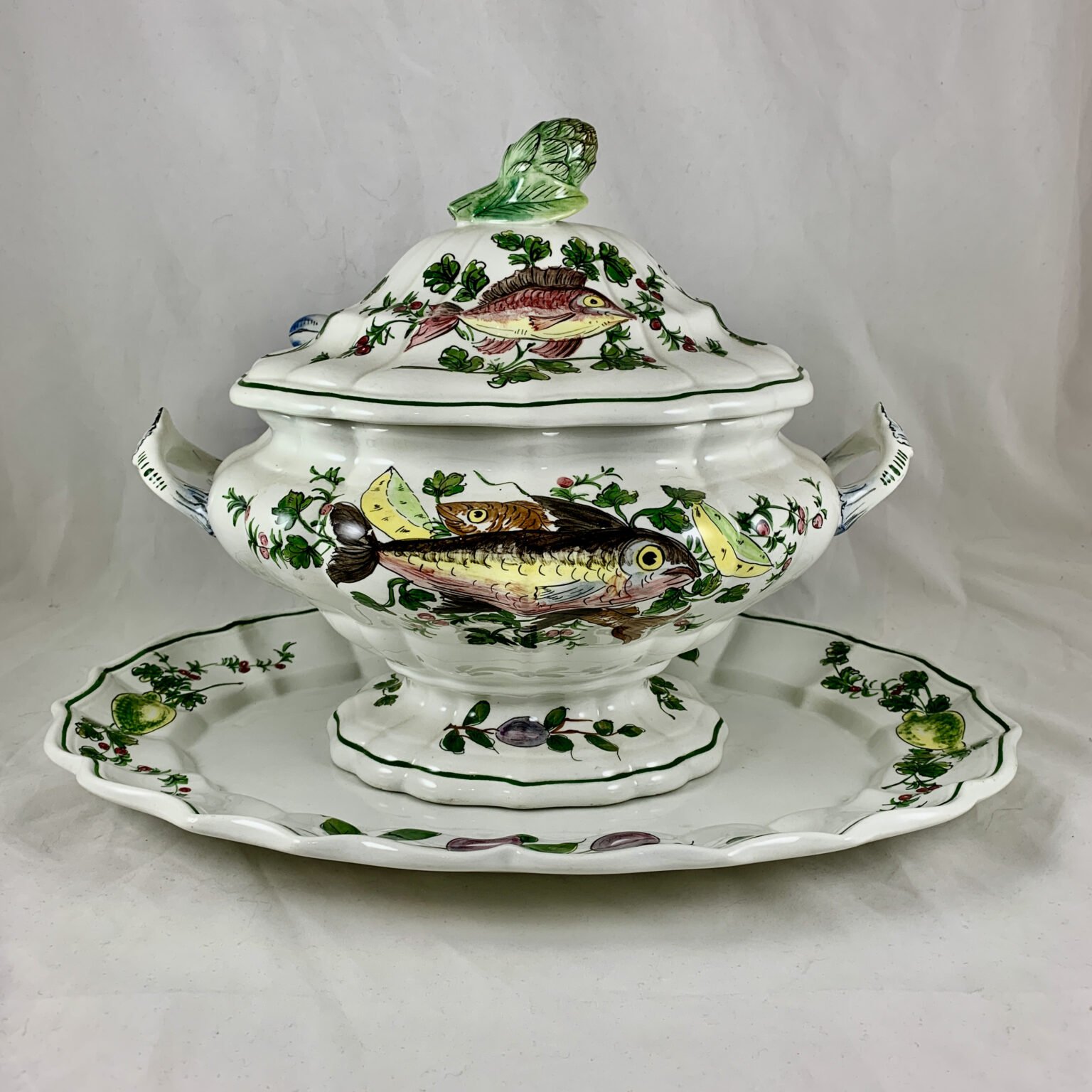 Mid-century Italian Hand Painted Tureen 4-pc. Set – Black-Eyed Susans ...